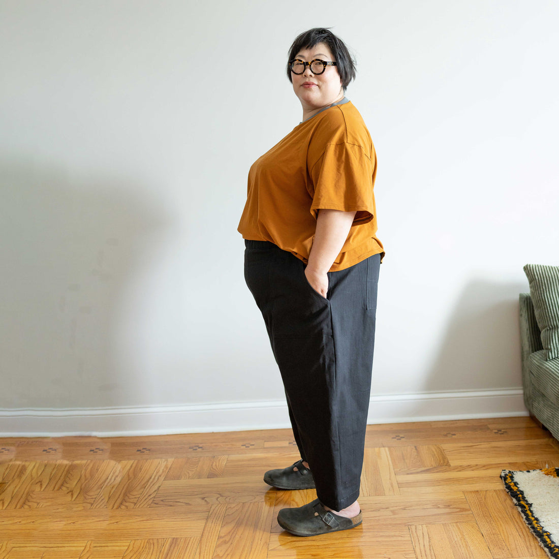 Eileen Barrel Pants Sewing Pattern PDF – Muna and Broad