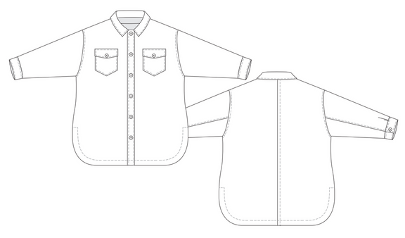 Shoalhaven Shacket Sewing Pattern PDF – Muna and Broad